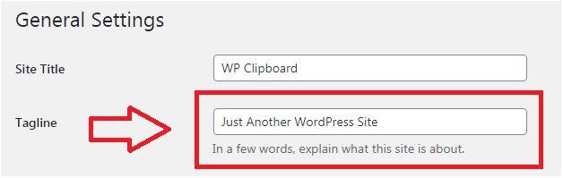 How to Change 'Just Another WordPress Site' Tagline